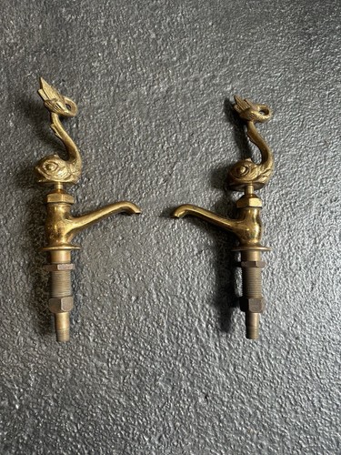 Vintage Sherle Wagner Dolphin Koi Fish Brass Faucet Set | eBay