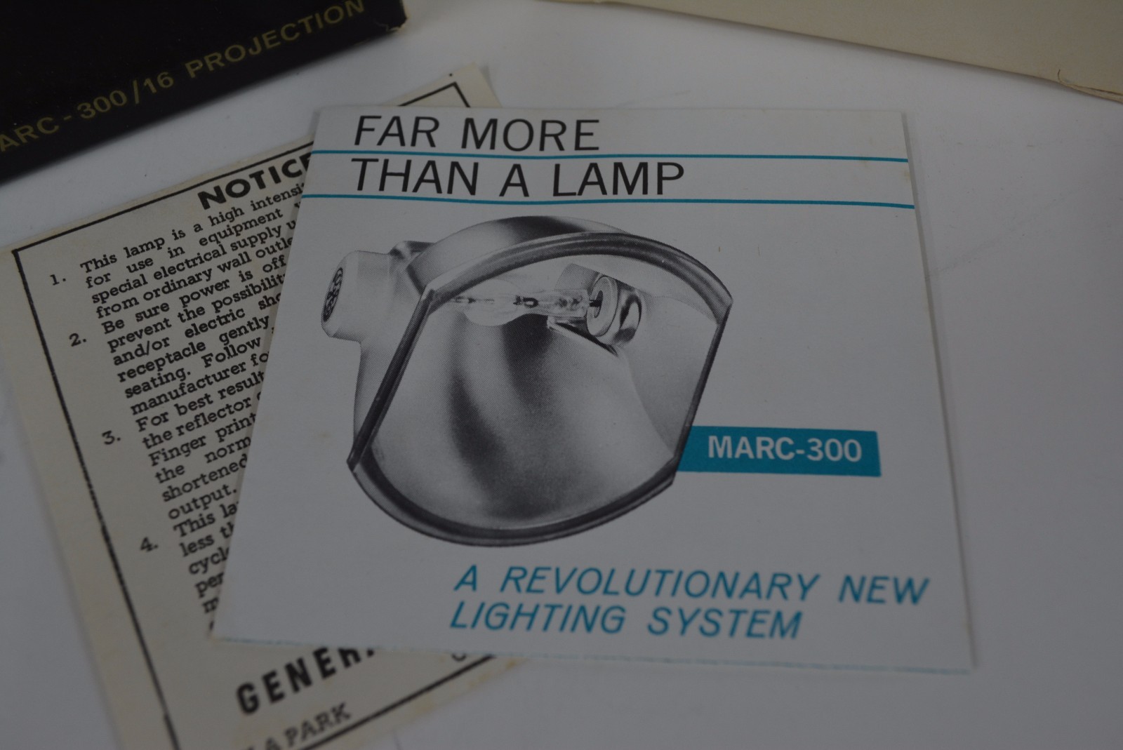 GE MARC 300/16 EZM 300W 37.5V Hi Intensity Arc Projector Light Bulb NEW ...