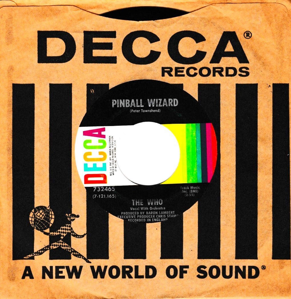 THE WHO PINBALL WIZARD ORIGINAL DECCA U.S. 45 W/FACTORY SLEEVE | eBay