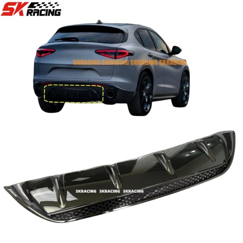 GLOSS BLACK Rear Bumper Diffuser Lip Spoiler Fits for Alfa Romeo ...