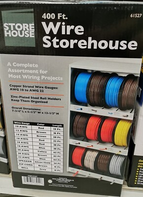 400 FT AUTO HOME ELECTRICAL COPPER WIRE STOREHOUSE ELECTRIC WIRING ...