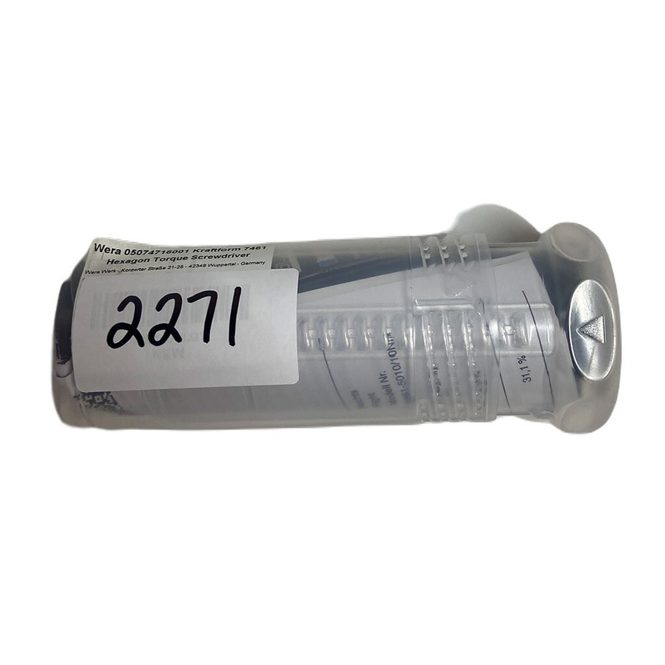 Wera 05074716001 Kraftform 7461 Hexagon Torque Screwdriver, 1/4" Head ...