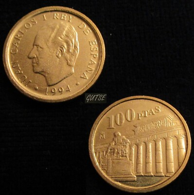 Gutse J.Carlos I-6, 100 Pesetas 1994, Pile Lis, Tranche Largeur, S ...