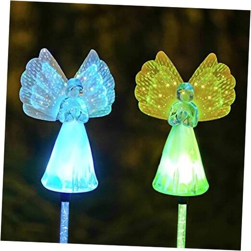 Outdoor Solar Garden Lights,2 Pack Solar Angel Decorative Solar Aangel ...