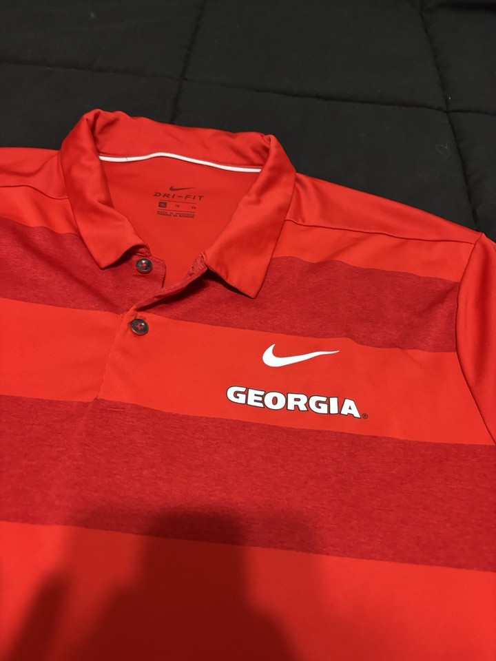 Nike Georgia Bulldogs 'Coaches Early Season' Polo Shirt XL Red UGA ...