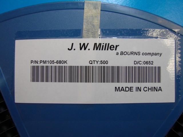 J W Miller 68uH 1.1A Power Inductor PM105-680K Qty. 10pcs for sale ...