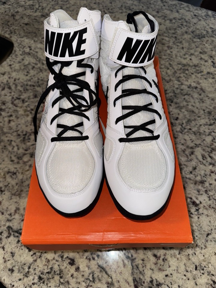 2015 Nike Takedown V 5 Wrestling Shoes Size 15 White/Black New With Box ...