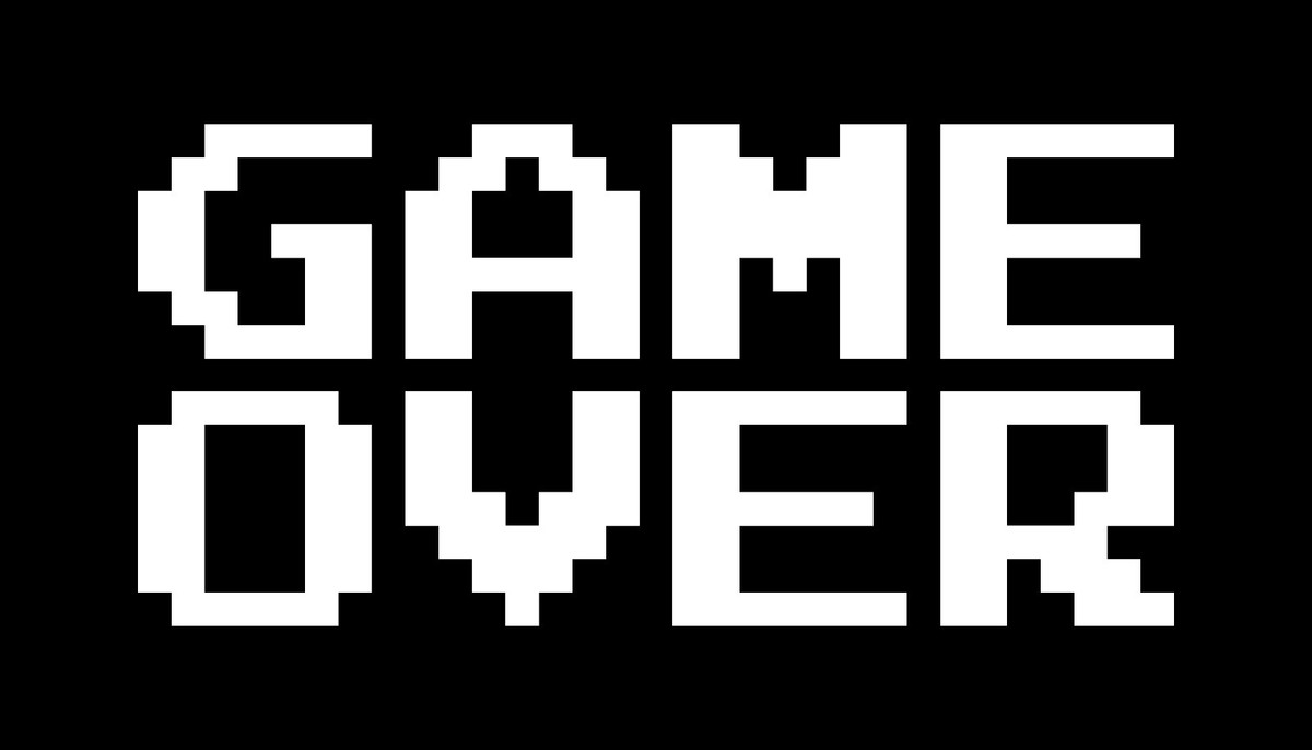 Game Over Screen Arcade