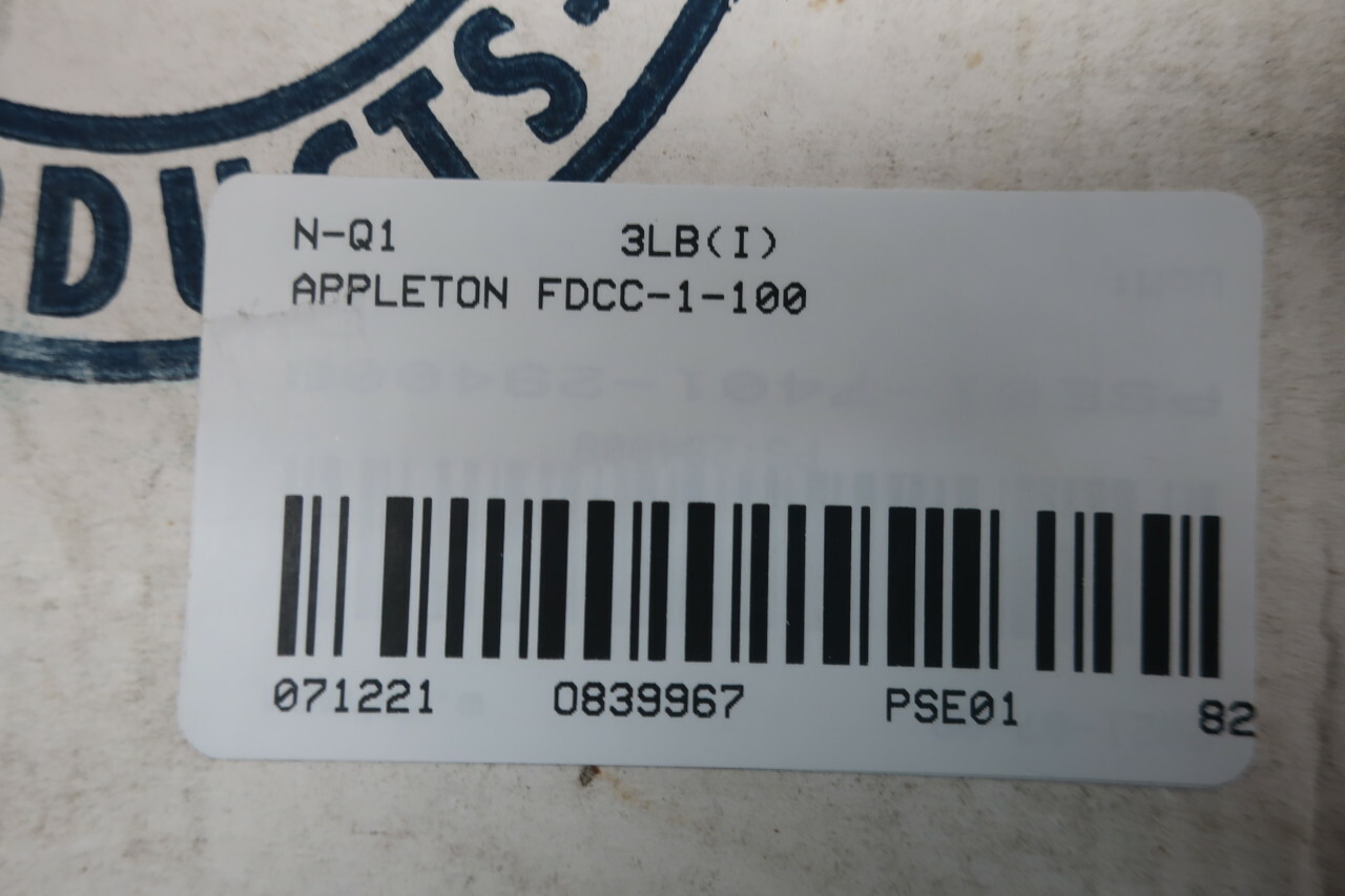 Appleton FDCC1100 Single Gang Deep Cast Device Box Model FDCC-1-100 for ...