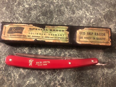 Vintage Red Imp Straight Razor | eBay