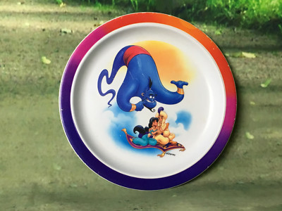 Walt Disneys Aladdin Dinner Plate by Selandia Jasmine Genie Carpet | eBay