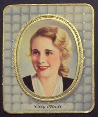 #201 Cilly Feindt 1934 Garbaty Film Star Series 1 Embossed Cigarette ...