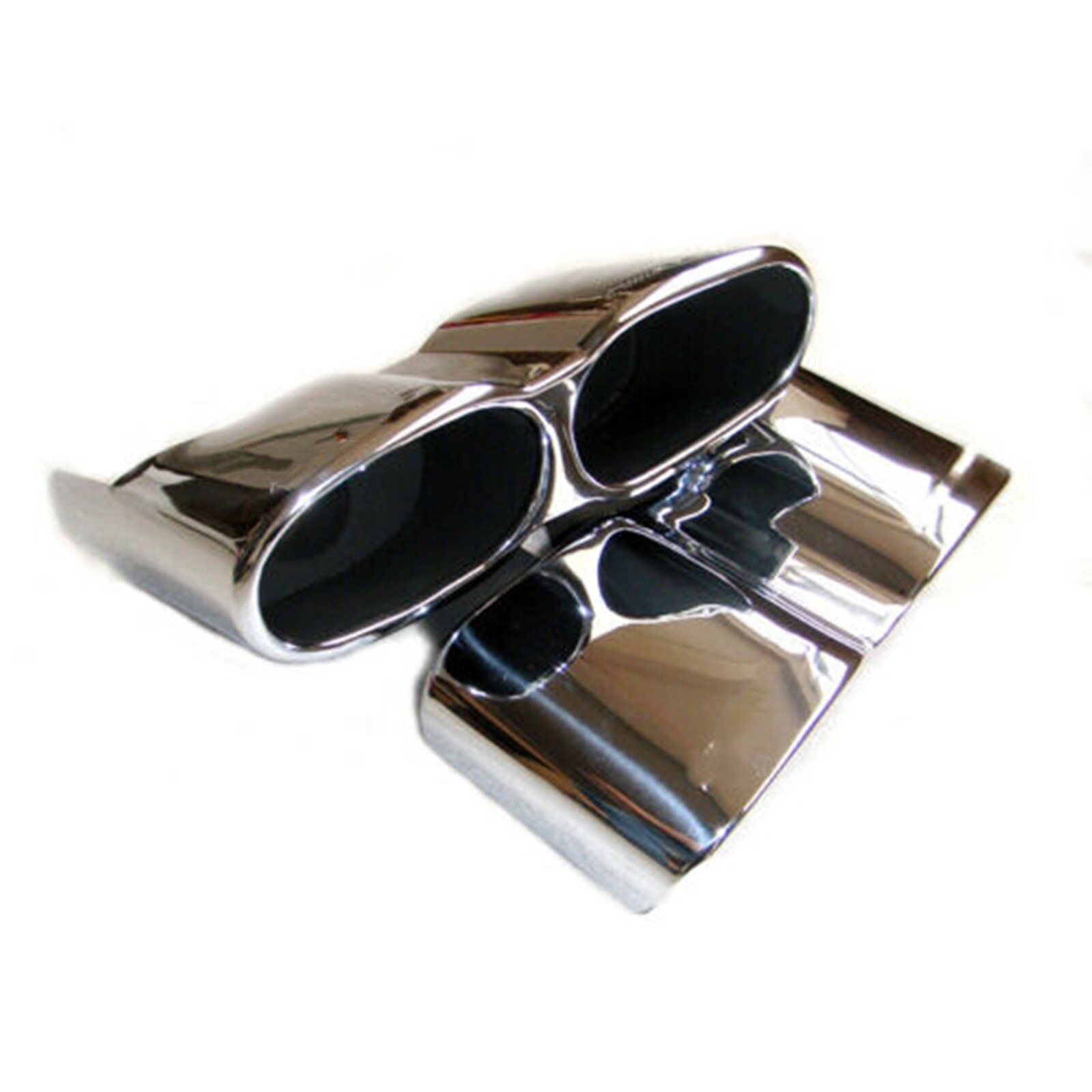 Pair Tail Exhaust Muffler Tip Pipe For Mercedes BENZ W221 S500 S550 ...