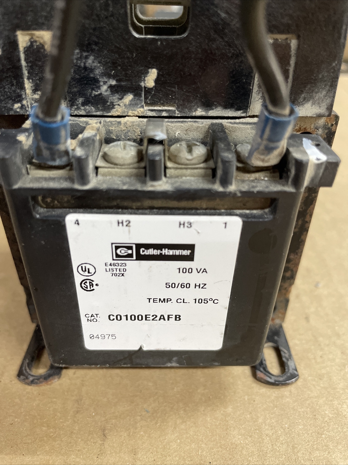 Cutler Hammer C0100E2AFB Industrial Control Transformer 100 VA - Used ...