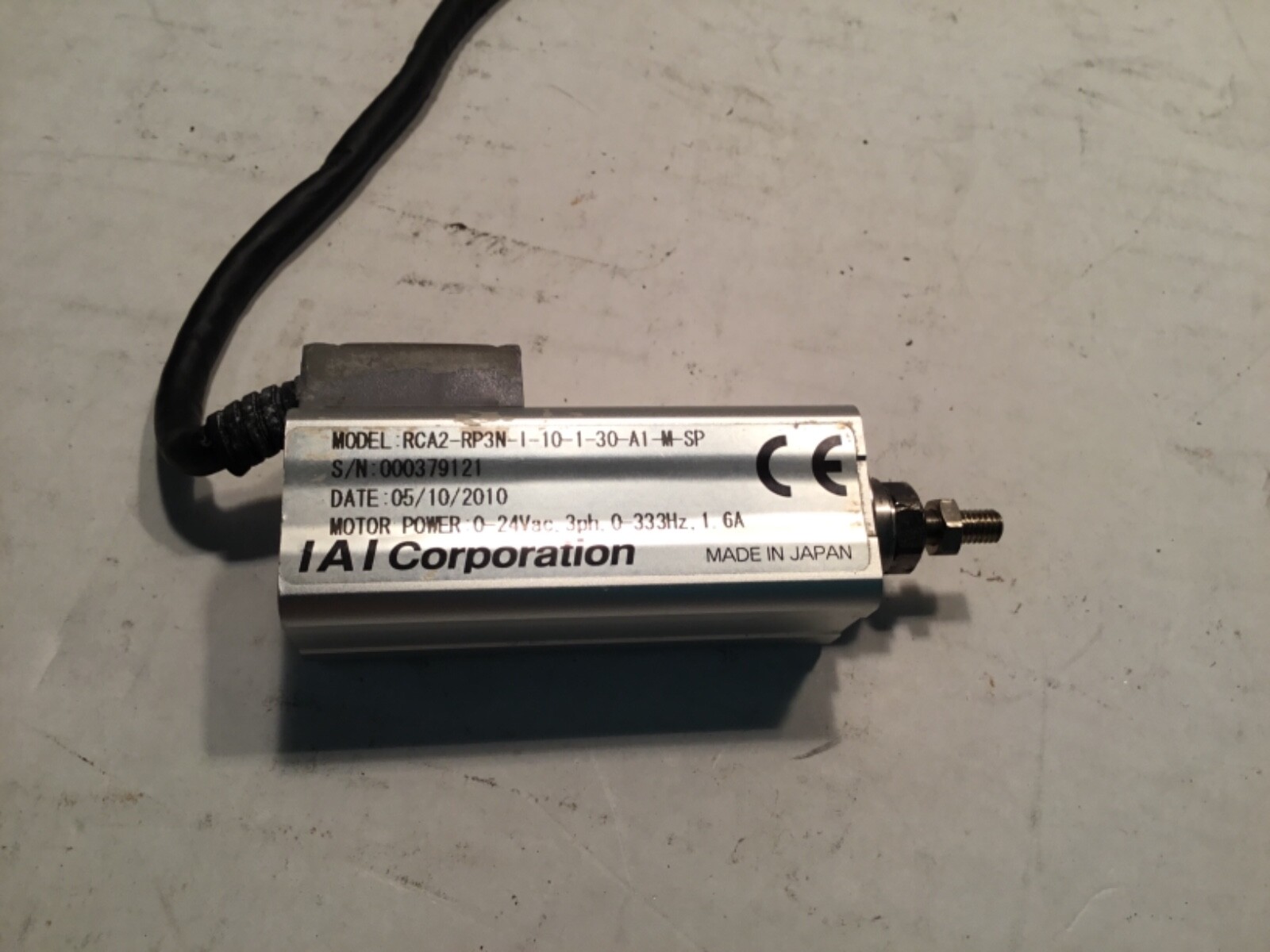 IAI Corporation Intelligent Actuator Servo Motor RCA2-I-10–1-30-A1-M-SP ...