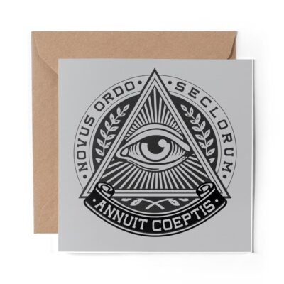 1 x Blank Greeting Card All Seeing Eye of Providence Freemason #4512 ...