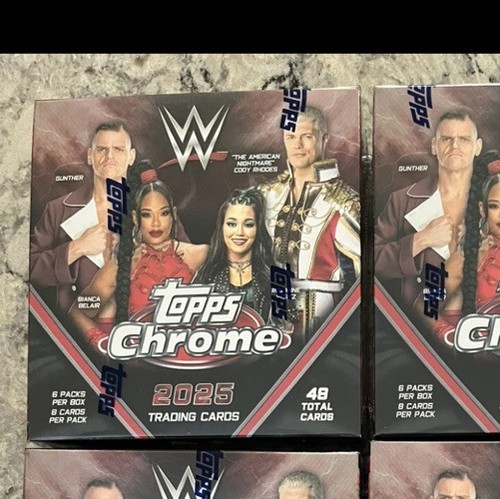 2025 TOPPS CHROME WWE MEGA BOX NEW SEALED IN-HAND 1 BOX | eBay