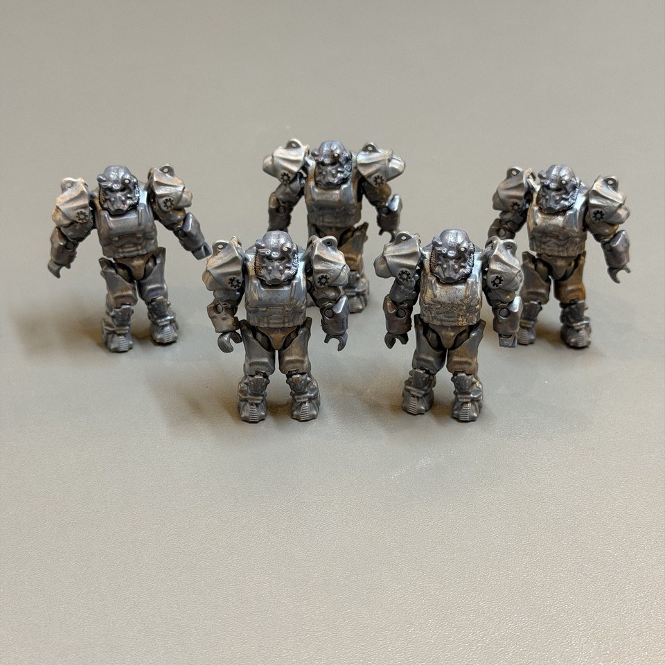 Rare 5X MEGA Fallout T-60 Power Armor Collection Mini bloks Action ...
