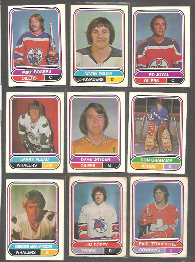 1975-76 OPC WHA HOCKEY CARD LOT 9 CARDS RARE | eBay