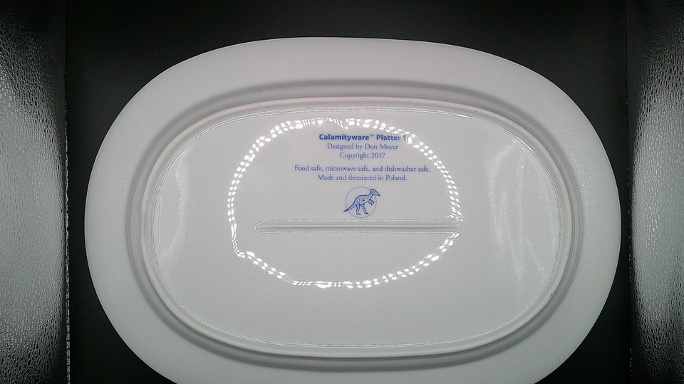 Dinosaur Calamityware Platter 1 Don Moyer 2017 Made and Decorated in ...