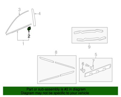 ( 1 ) GENUINE HONDA/ACURA 91503-SWA-A01 CLIP, Door Molding | eBay