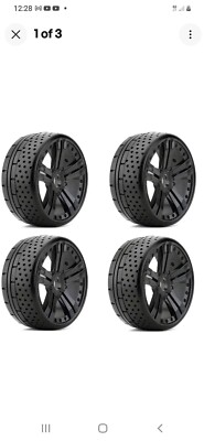 1/8 GT Atomic Belted Mounted Tires 17mm Soft Compound (4) : GRP | eBay