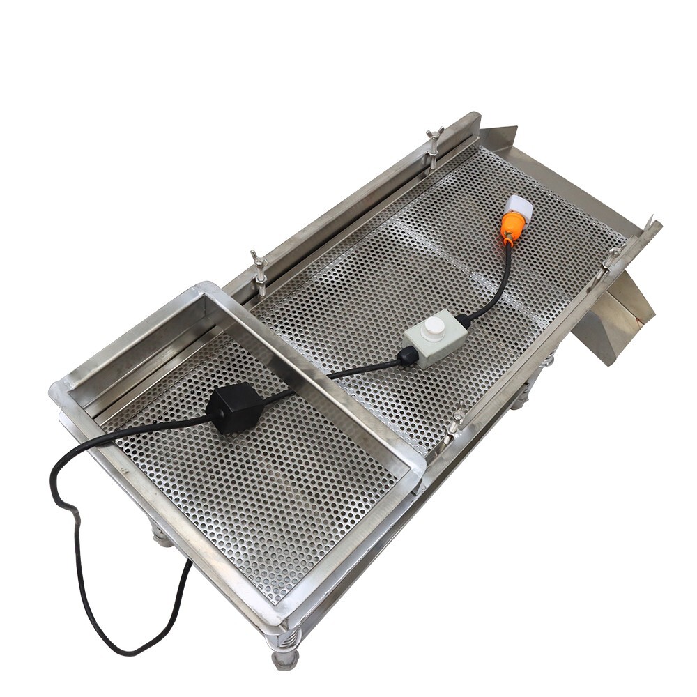 New 1 Layer Electric Linear Sifter Vibrating Screen Shaker 5mm Screen ...