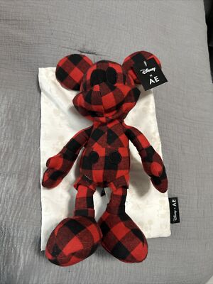 Disney Mickey Mouse X - AE American Eagle Special Edition Plaid Plush ...