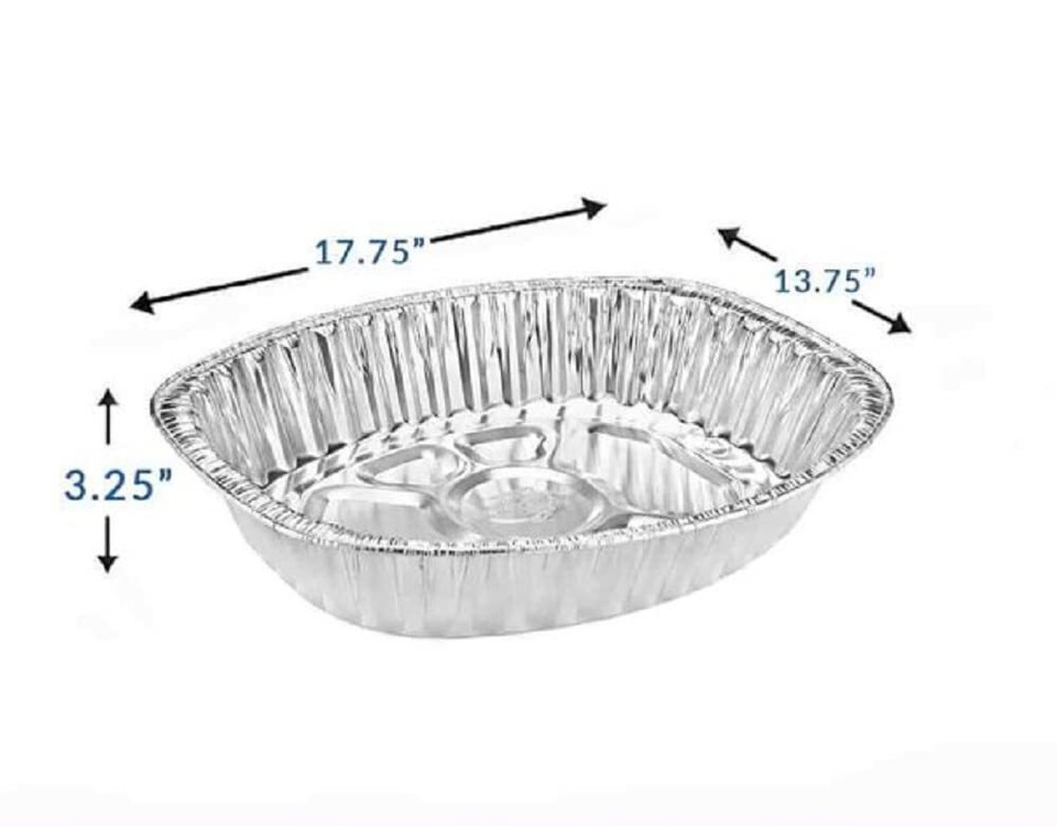 Heavy-Duty Disposable Extra Large Oval Roasting Pan-Durable Turkey ...
