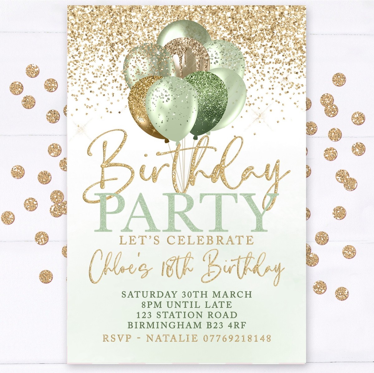 March Birthday Invitation