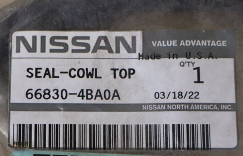 NEW OEM Genuine 2014-2019 Nissan ROGUE Seal-Cowl Top 66830-4BA0A | eBay