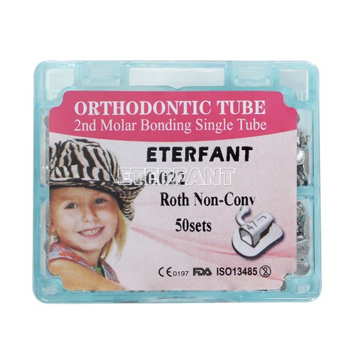 200PCs ETERFANT Dental Ortho Buccal Tubes 2nd Molar Roth 022 Bondable ...