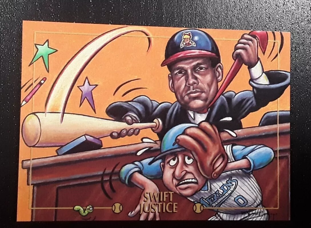 1993-95 Cardtoons Baseball David Justice Swift Justice #82 | eBay