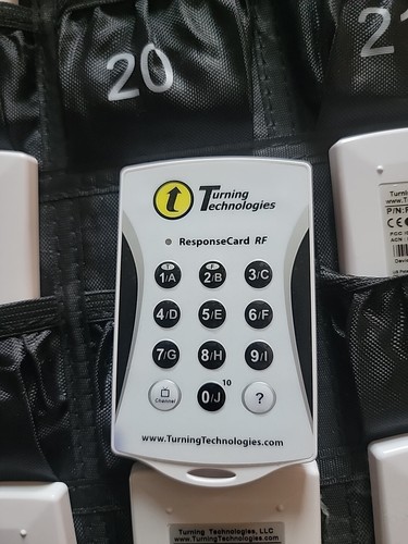 Turning Point Turning Technologies Response Card RF RCRF-02 Set of 32 ...