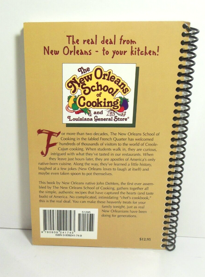 New Orleans School of Cooking Cookbook Creole Cajun French Quarter ...