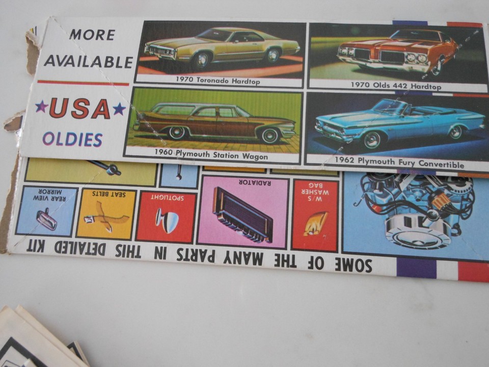 7 Vtg Jo-HAN Model Car Instruction Sheets | eBay