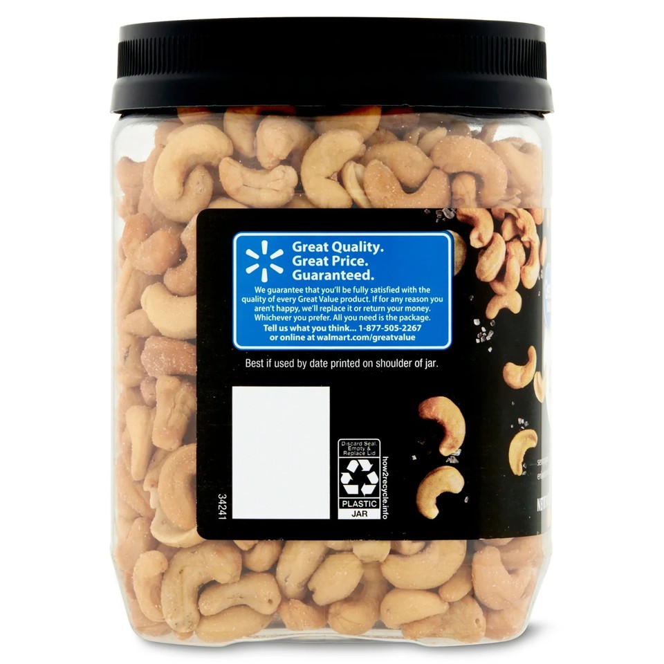 Great Value Deluxe Whole Cashews, 30 oz | eBay