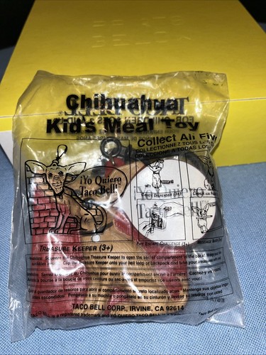 1999 Yo Quiero Taco Bell Chihuahua Dog Keychain Coin Purse Money Kids ...