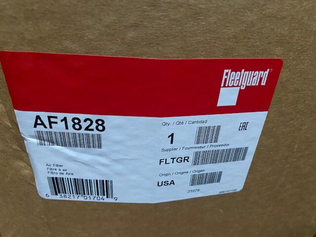 Fleetguard Air Filter AF1828 Cummins for sale online | eBay