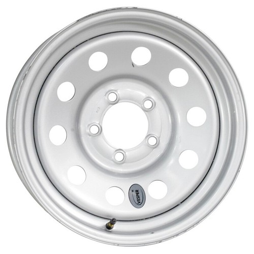 15x6 Trailer Wheel 5 lugs on 4.5 Bolt Pattern Silver Modular Trailer ...