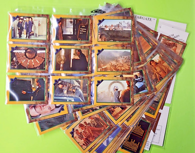 1994 Stargate Movie Base Trading Card Set #1-100 with Puzzle set #1-12 ...