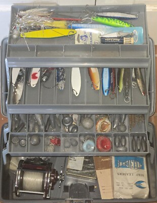 Huge Collection Of Fishing Tackle and Lures, Penn Senator 114HL Reel ...