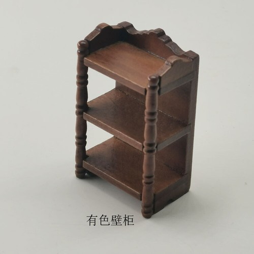 1:12th Scale Dolls House Miniature Cabinet Storage Rack Shelf Wooden ...