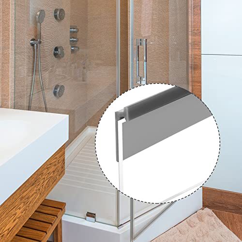 Silicone Shower Door Bottom Seal Strip Door Sweep Replacement for ...