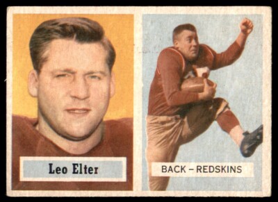 1957 Topps Leo Elter RC Washington Redskins #36 | eBay