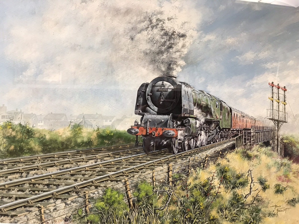Steam Train Painting