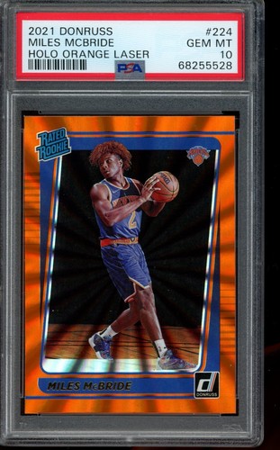 2021 Panini Donruss #224 Miles Mcbride Holo Orange Laser PSA 10 | eBay ...