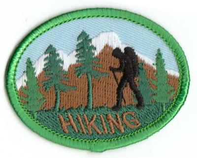 Boy Girl HIKING HIKE HIKER trip trail Fun Patches Crests GUIDES/SCOUTS ...