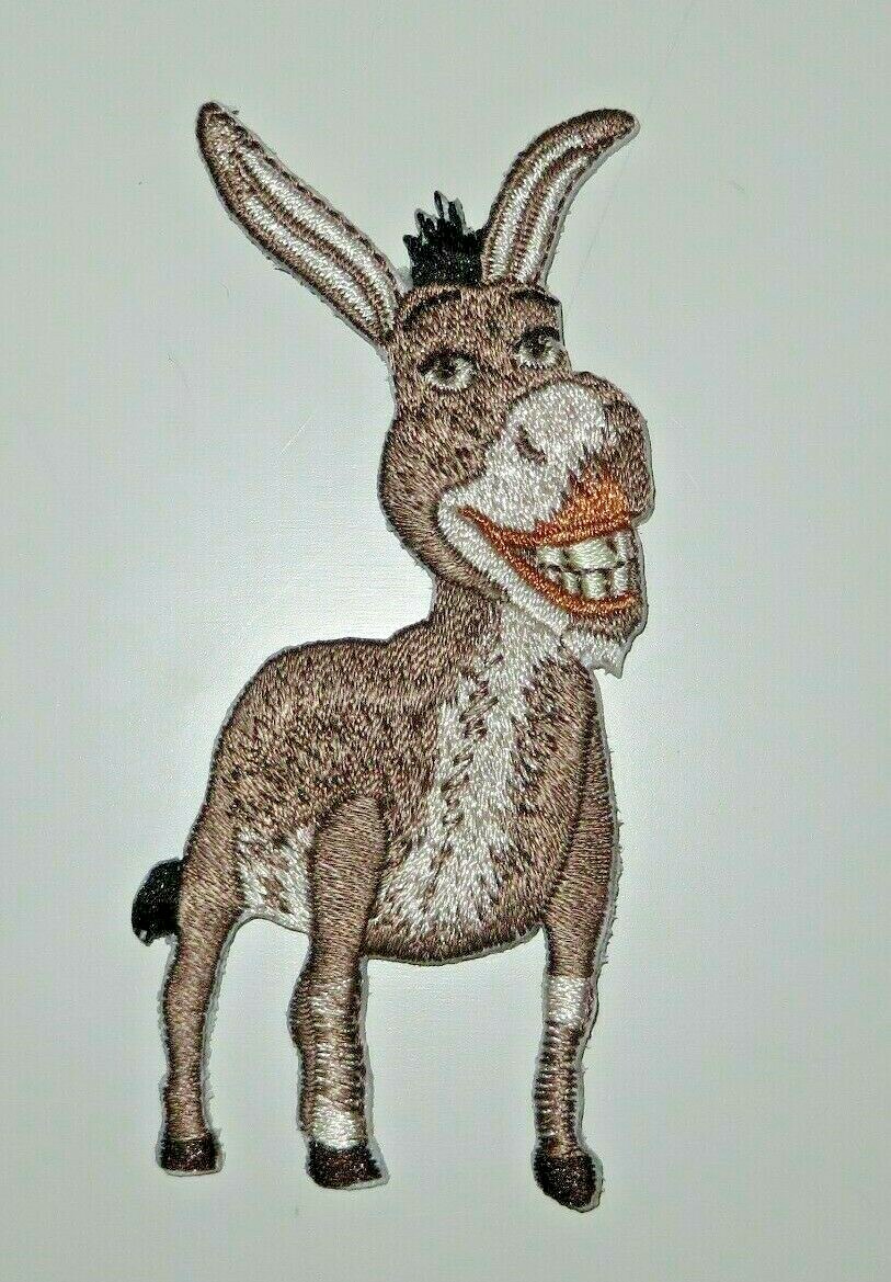 SHREK'S Best Friend DONKEY Embroidered SEW/IRON ON PATCH 3 1/2" TALL | eBay