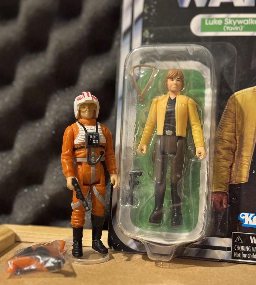 Custom Star Wars X-Wing Pilot Biggs Darklighter Luke Skywalker + Yavin ...